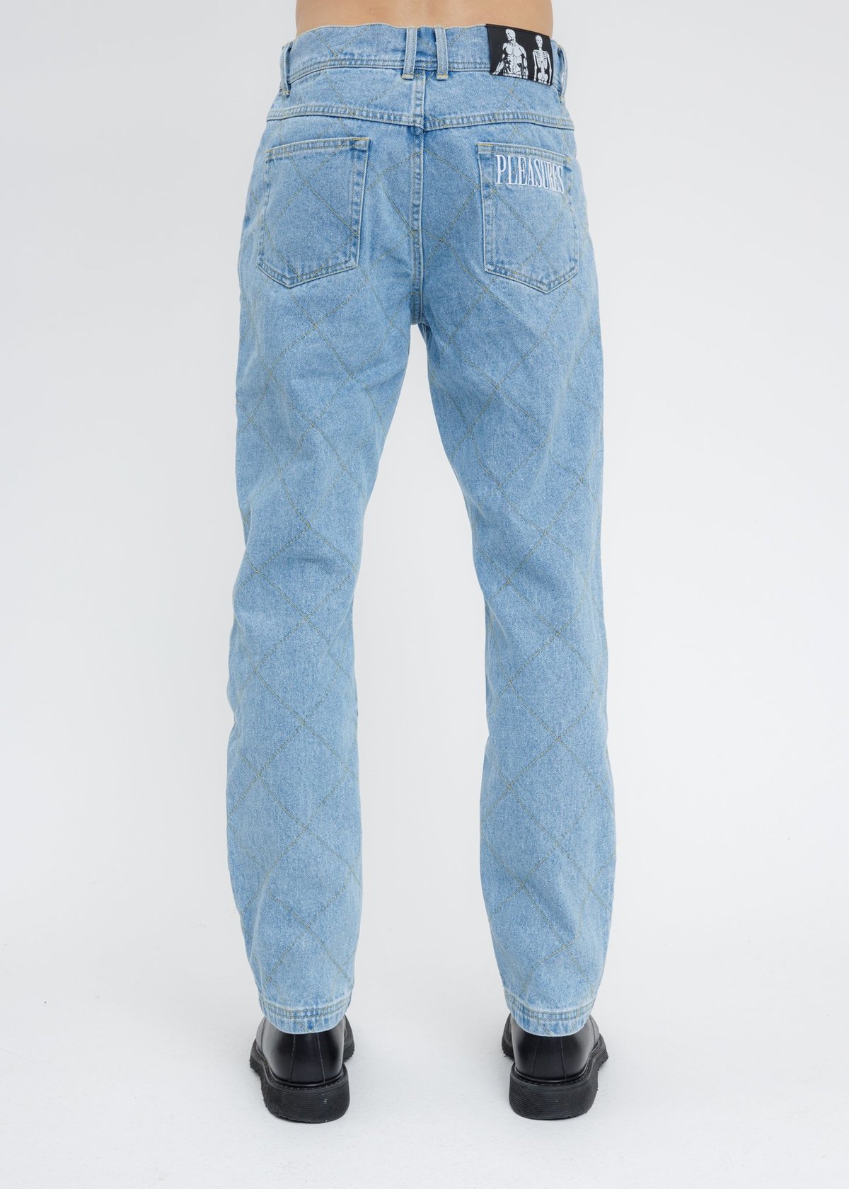 PLEASURES Washed Feeling Denim Jeans - BLUE | Garmentory