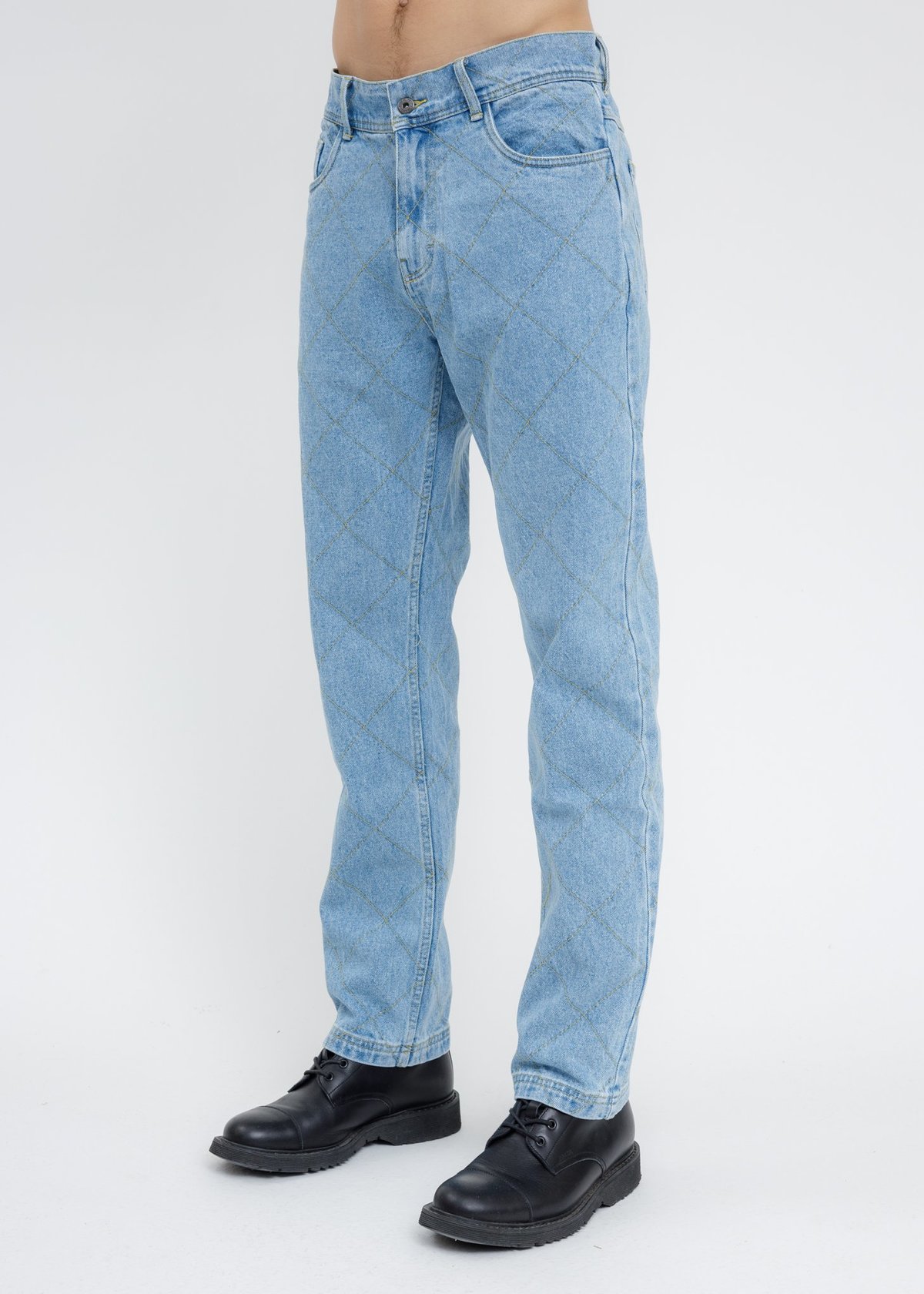 PLEASURES Washed Feeling Denim Jeans - BLUE | Garmentory