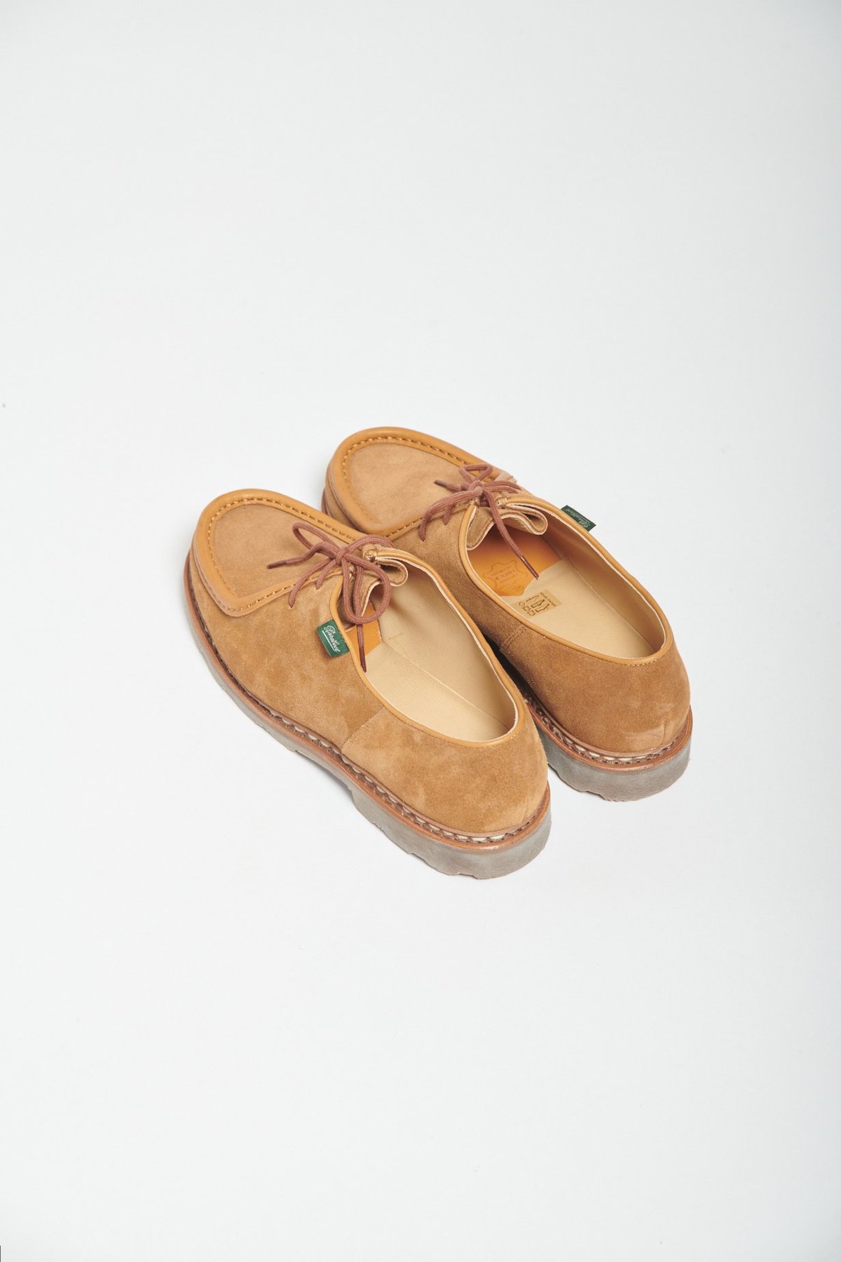 Paraboot Michael Piped Seam Derby Suede 2 Eyelet - VELOURS WHISKY ...