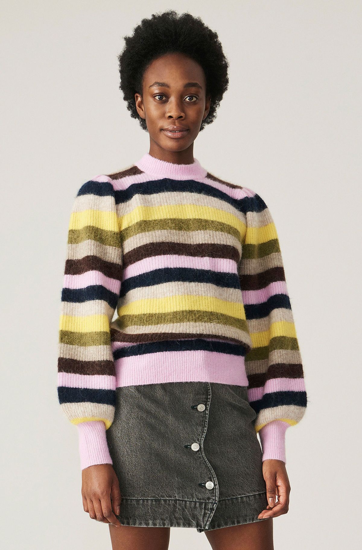 Ganni Soft Wool Knit Sweater - Multicolour | Garmentory