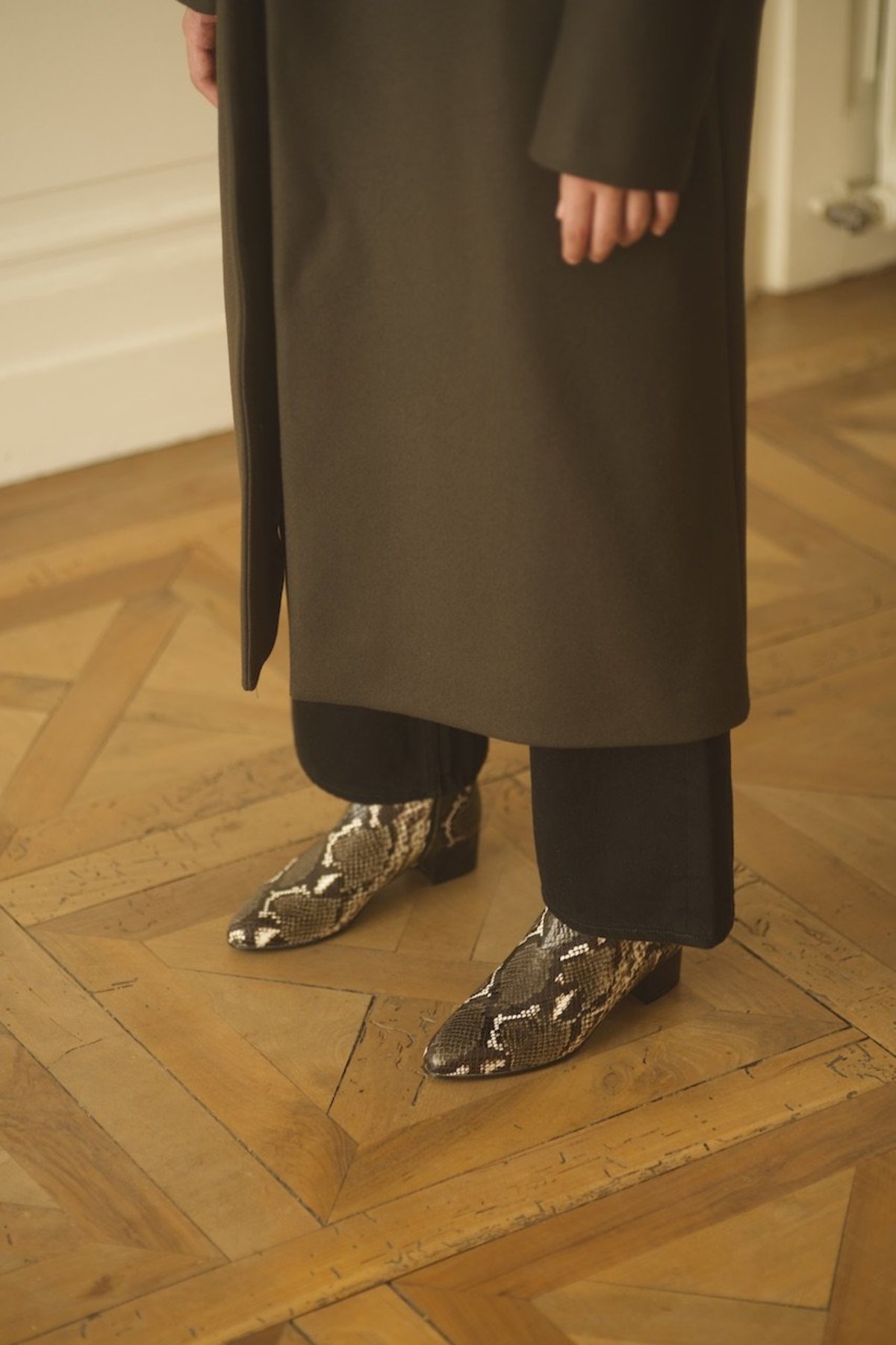 Anne Thomas Michèle Boots - Snake Khaki | Garmentory