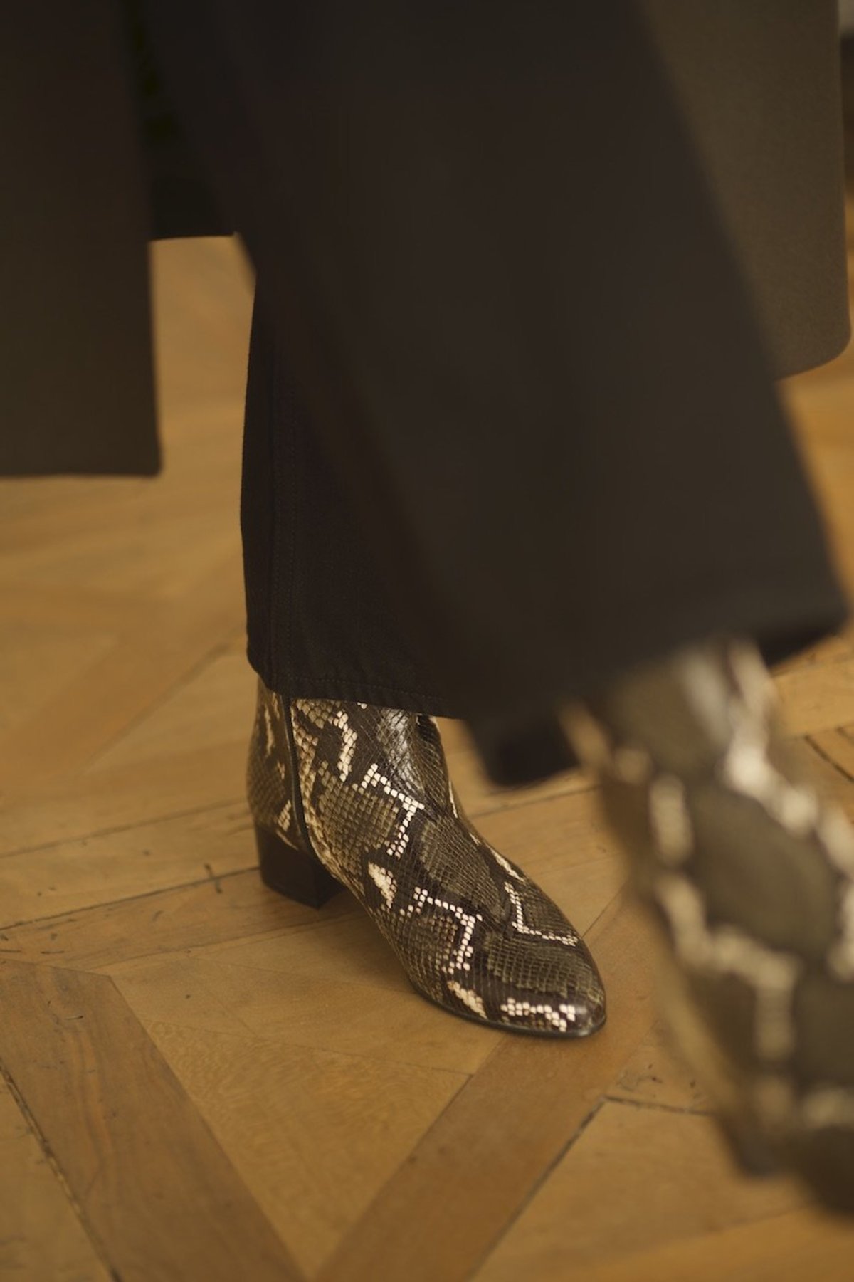 Anne Thomas Michèle Boots - Snake Khaki | Garmentory