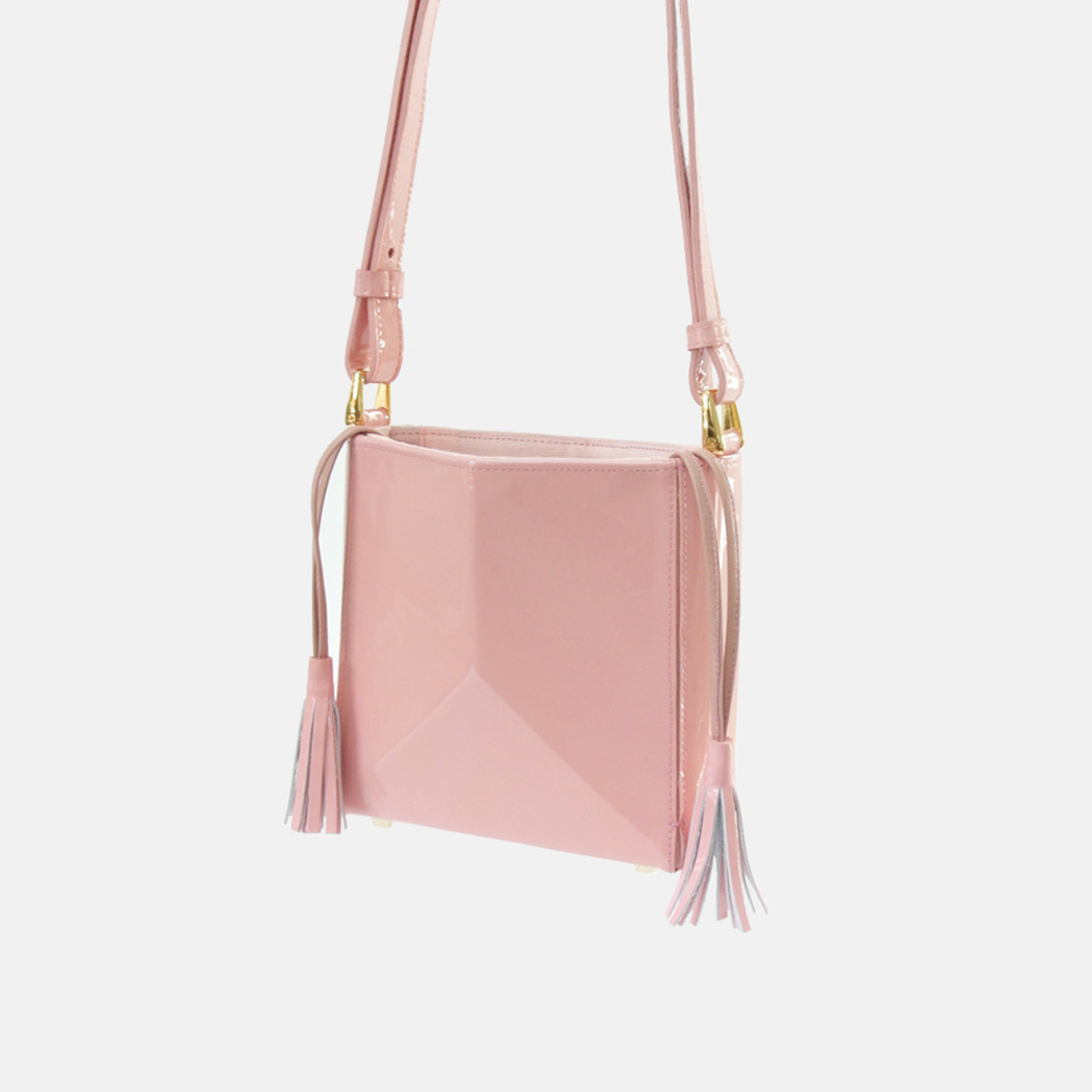 The Common Knowledge Mini Bone Bag - Glossy Rose | Garmentory