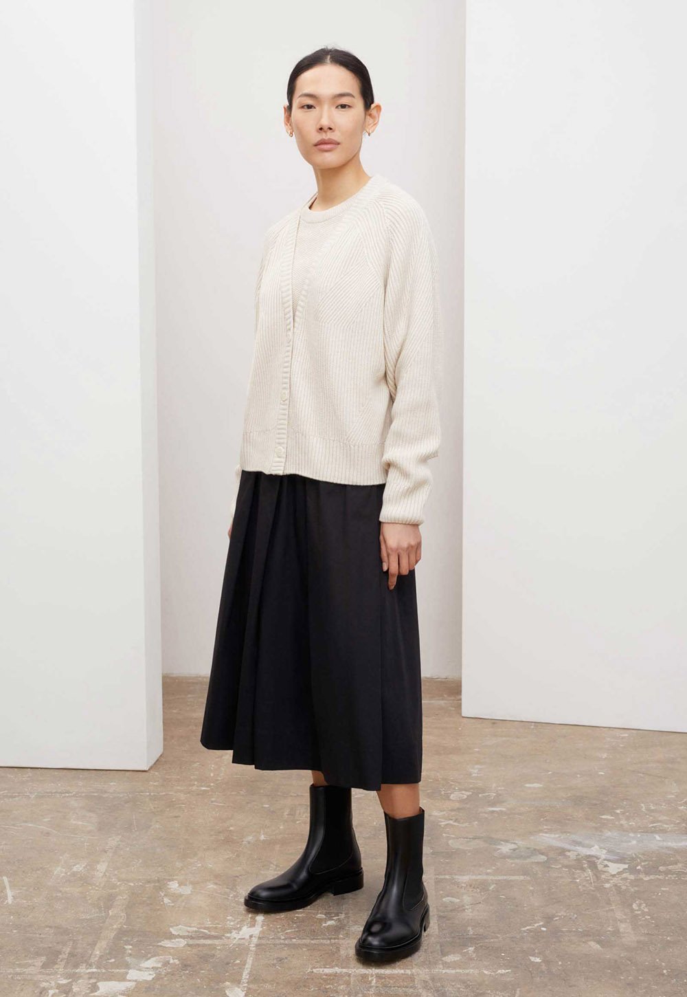 Kowtow Henri Cardigan - Greige | Garmentory