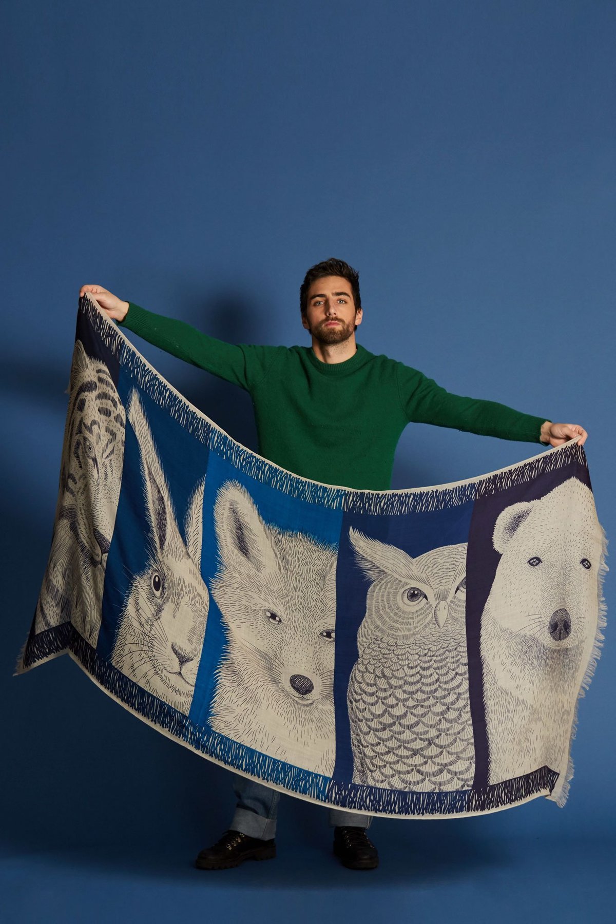 Inoui Editions Freres Scarf - Blue | Garmentory