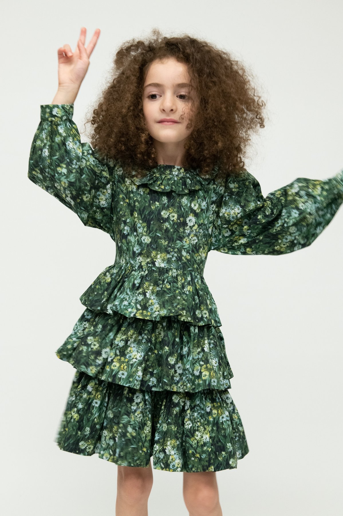 Kids BATSHEVA Little Girls Welsh Dress - Sherwood Forest | Garmentory