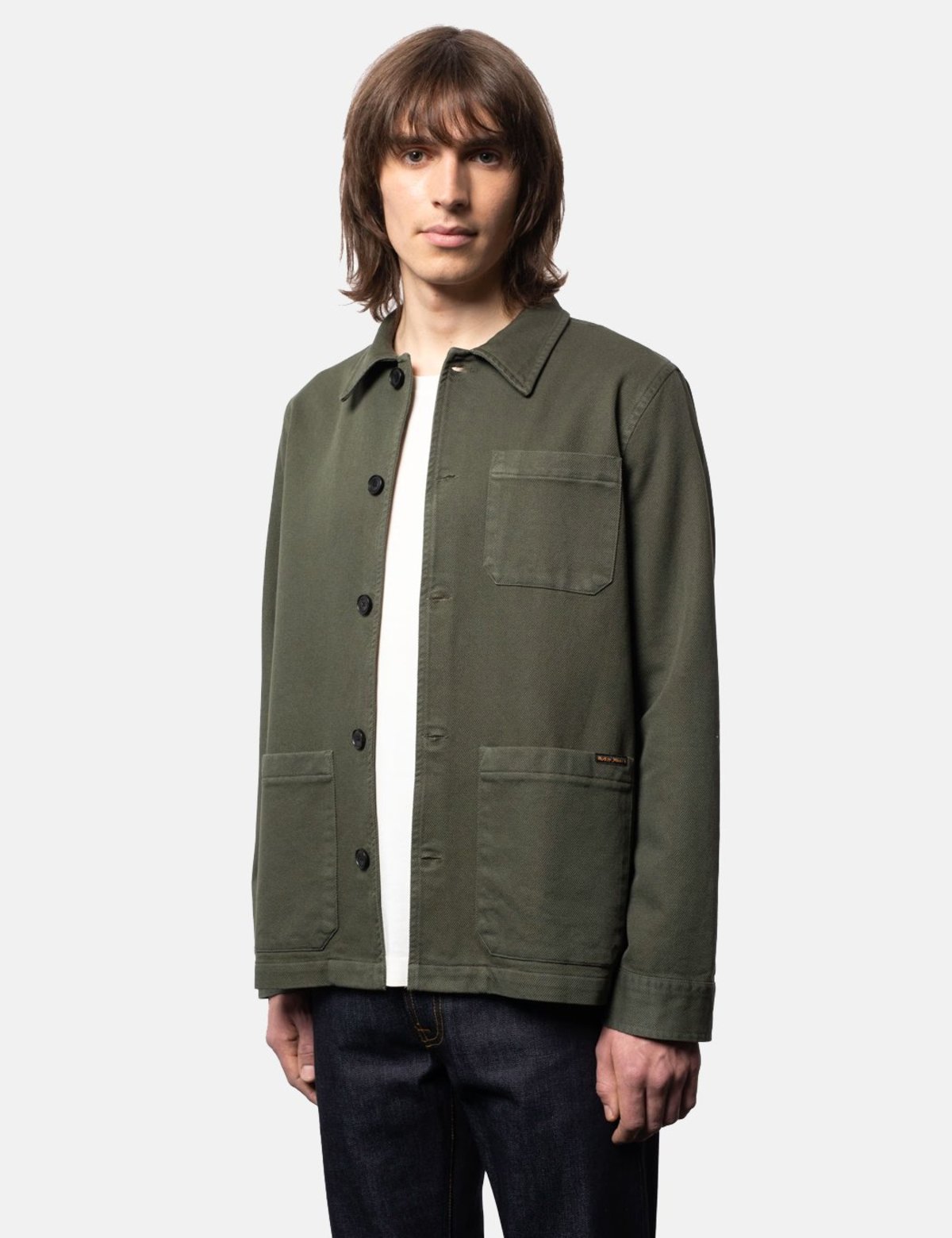 Nudie Jeans Barney Worker Jacket - Olive Green | Garmentory
