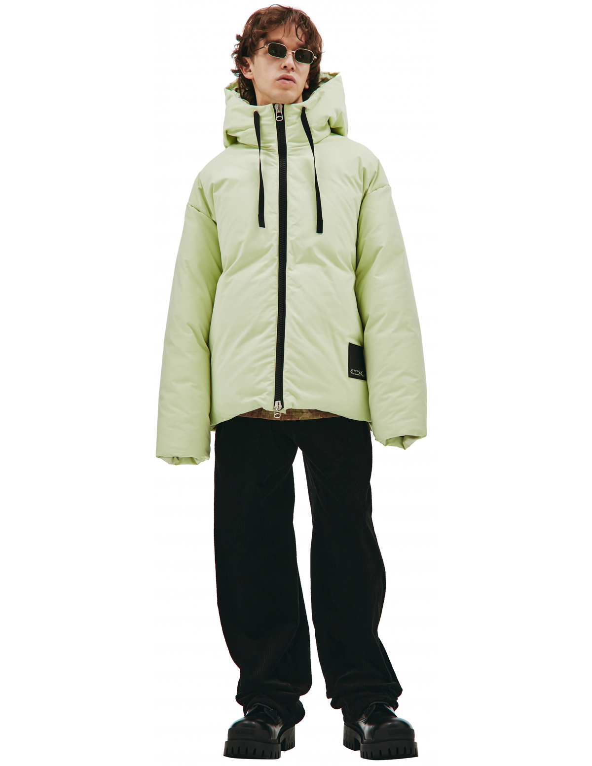 OAMC puffer jacket with hood - Yellow | Garmentory