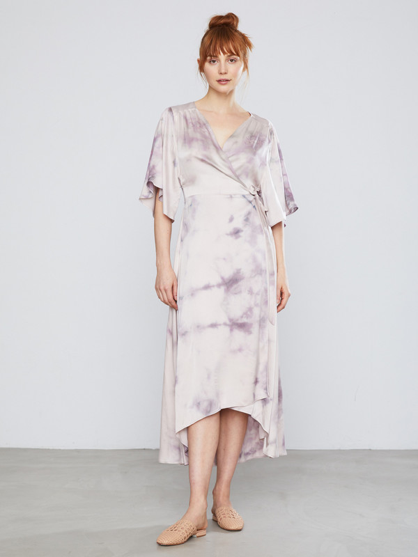 Upstate Wrap Dress in Paloma | Garmentory