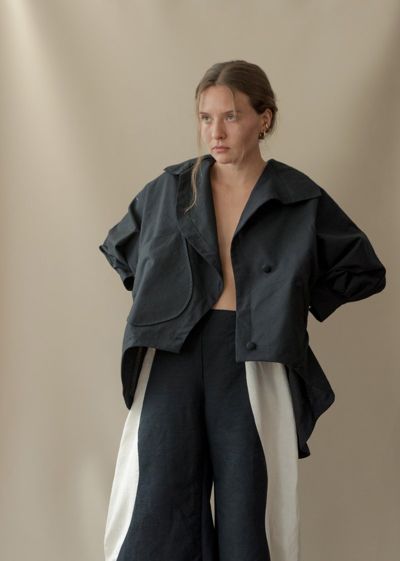 Nin Studio Flight Jacket Long - Black | Garmentory