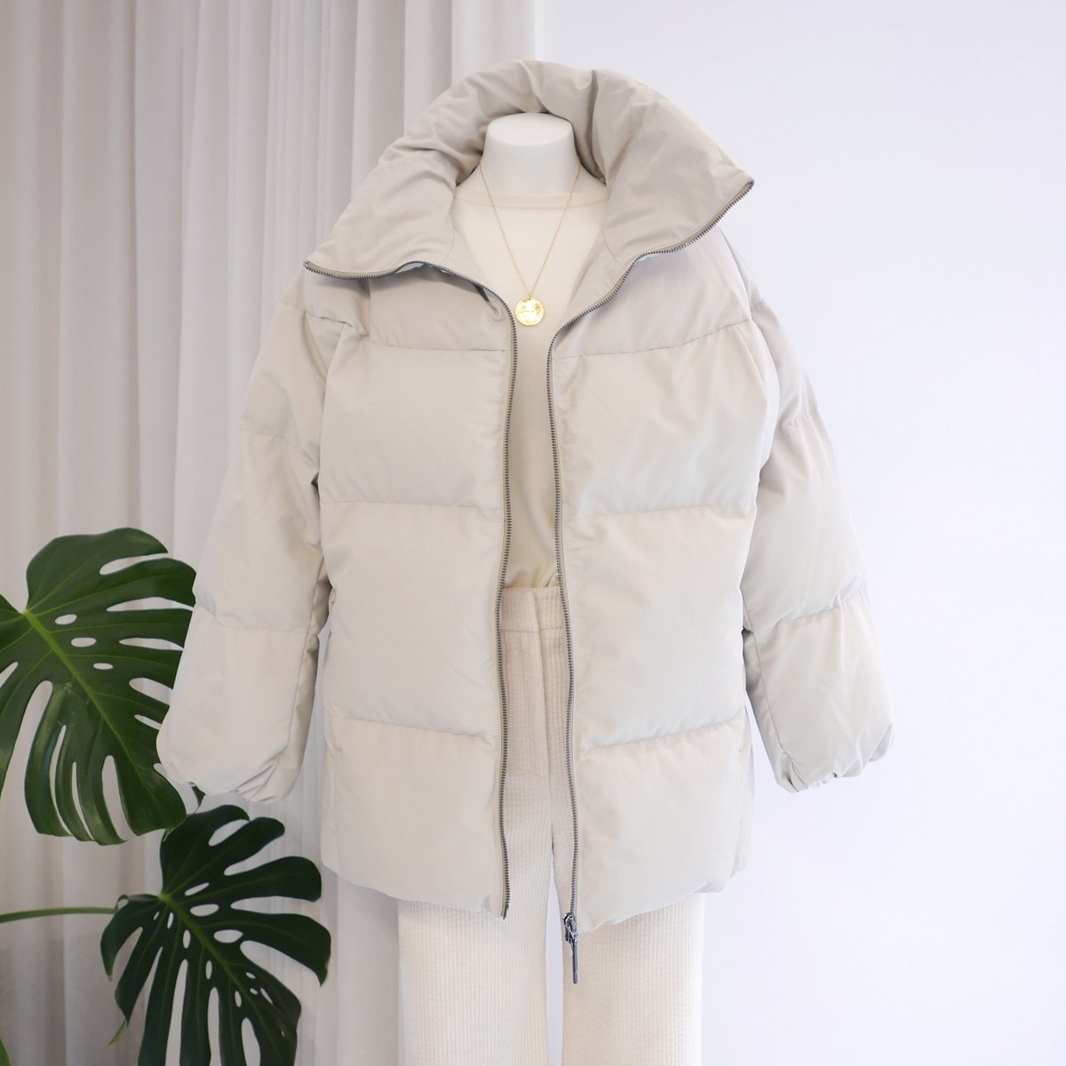 Studio Nicholson Basel Eco-Down Jacket - Stone | Garmentory
