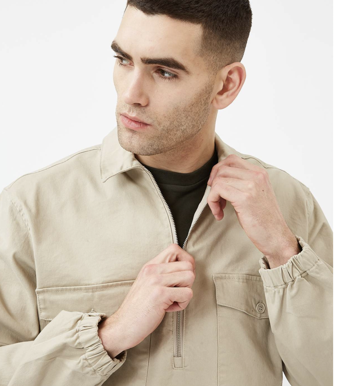 Minimum valack overshirt - beige | Garmentory