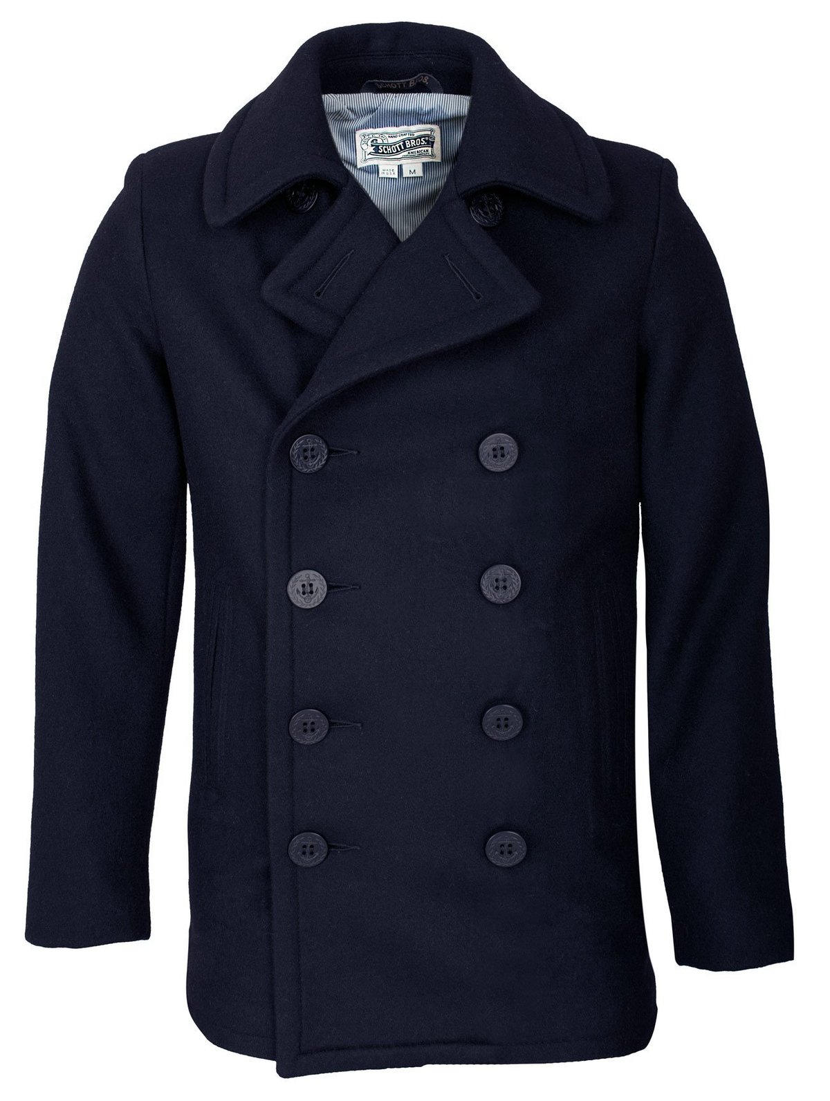 Schott Slim Fit Peacoat | Garmentory