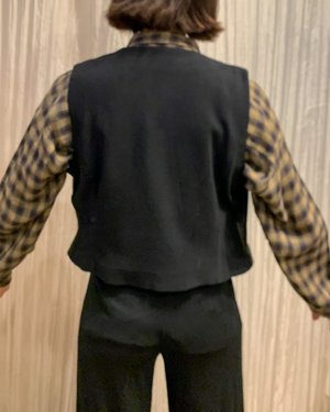 Vintage Banshee Zip Leather Vest | Garmentory