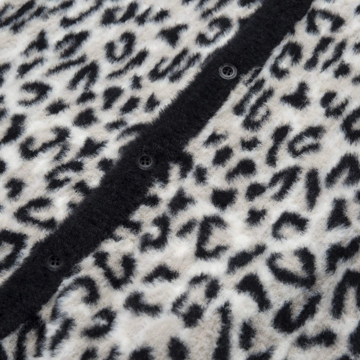 Unisex HUF Snow Leopard Cardigan - Black/White | Garmentory