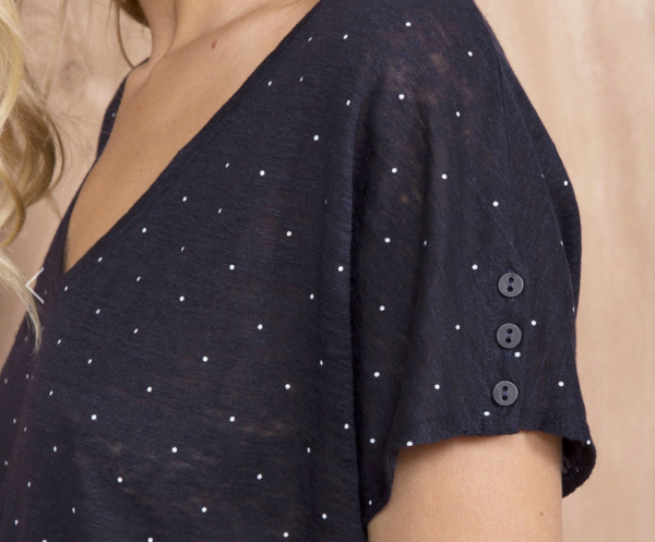 Harris Wilson Cumulus Dotted T-Shirt | Garmentory