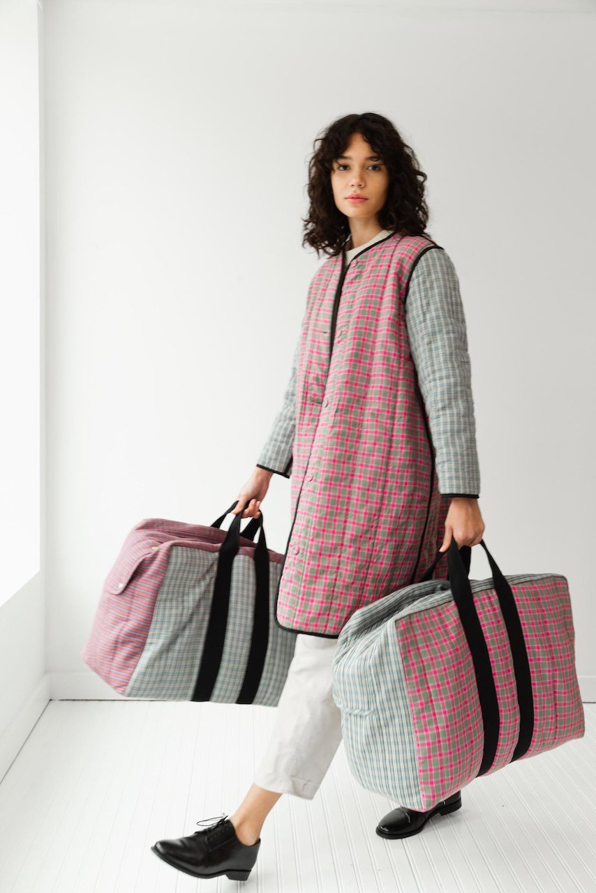 Caron Callahan Bea Coat - Quilted Plaid Combo | Garmentory