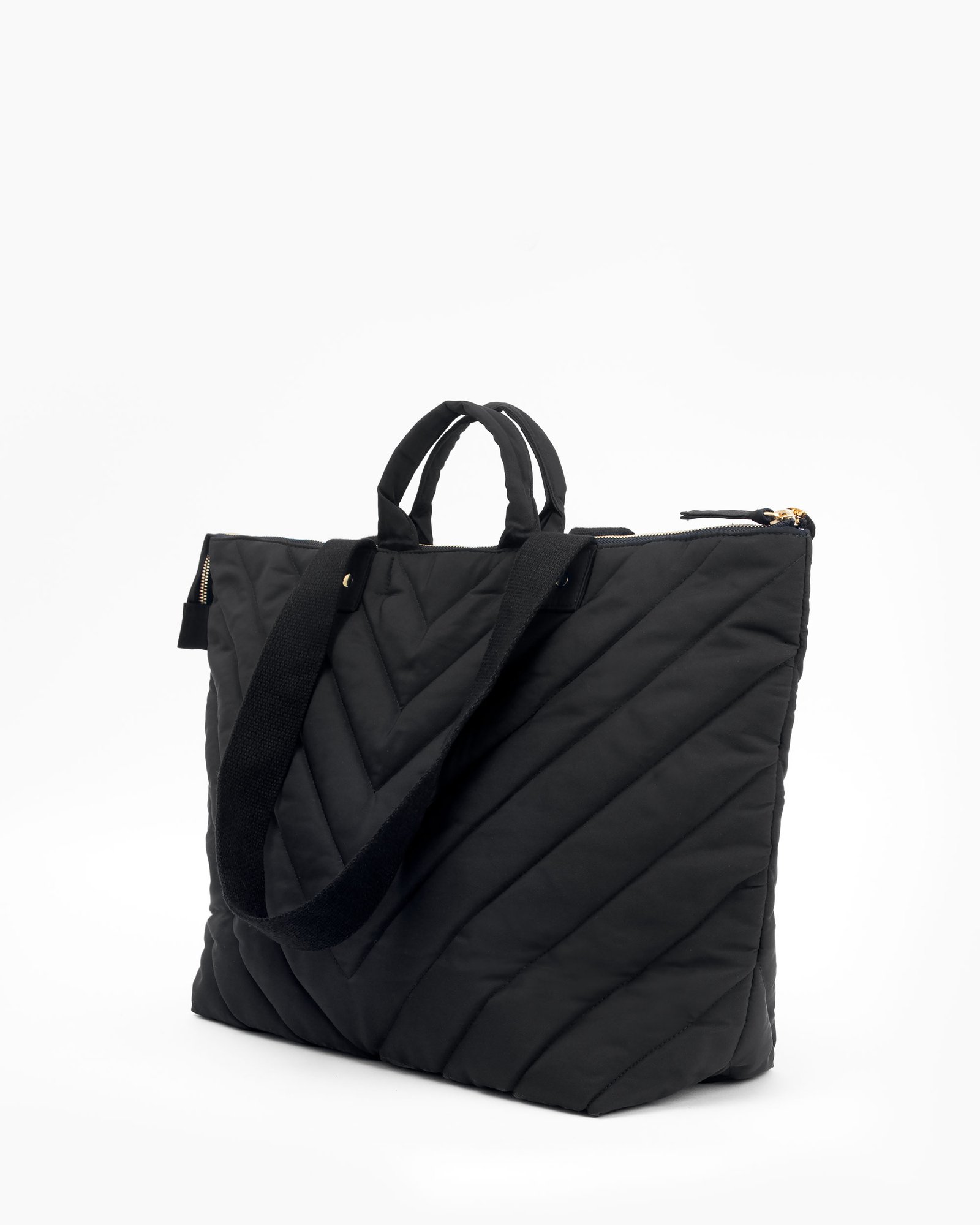CLARE V. Le Zip sac Quilted V Puffer bag - Black | Garmentory