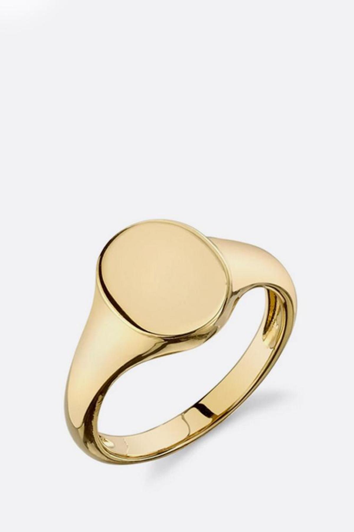 Gabriela Artigas Disc Signet Ring - 14k Gold | Garmentory