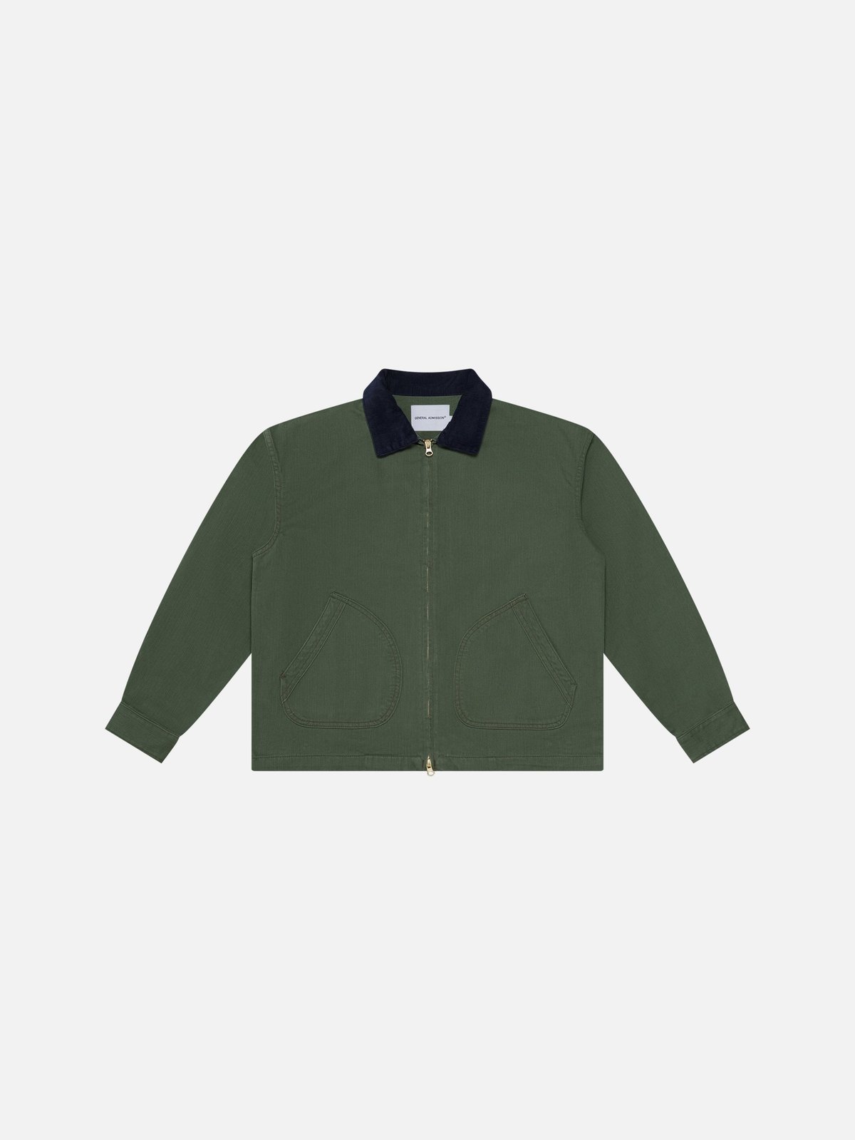 General Admission Herringbone Mechanics Jacket - Green | Garmentory