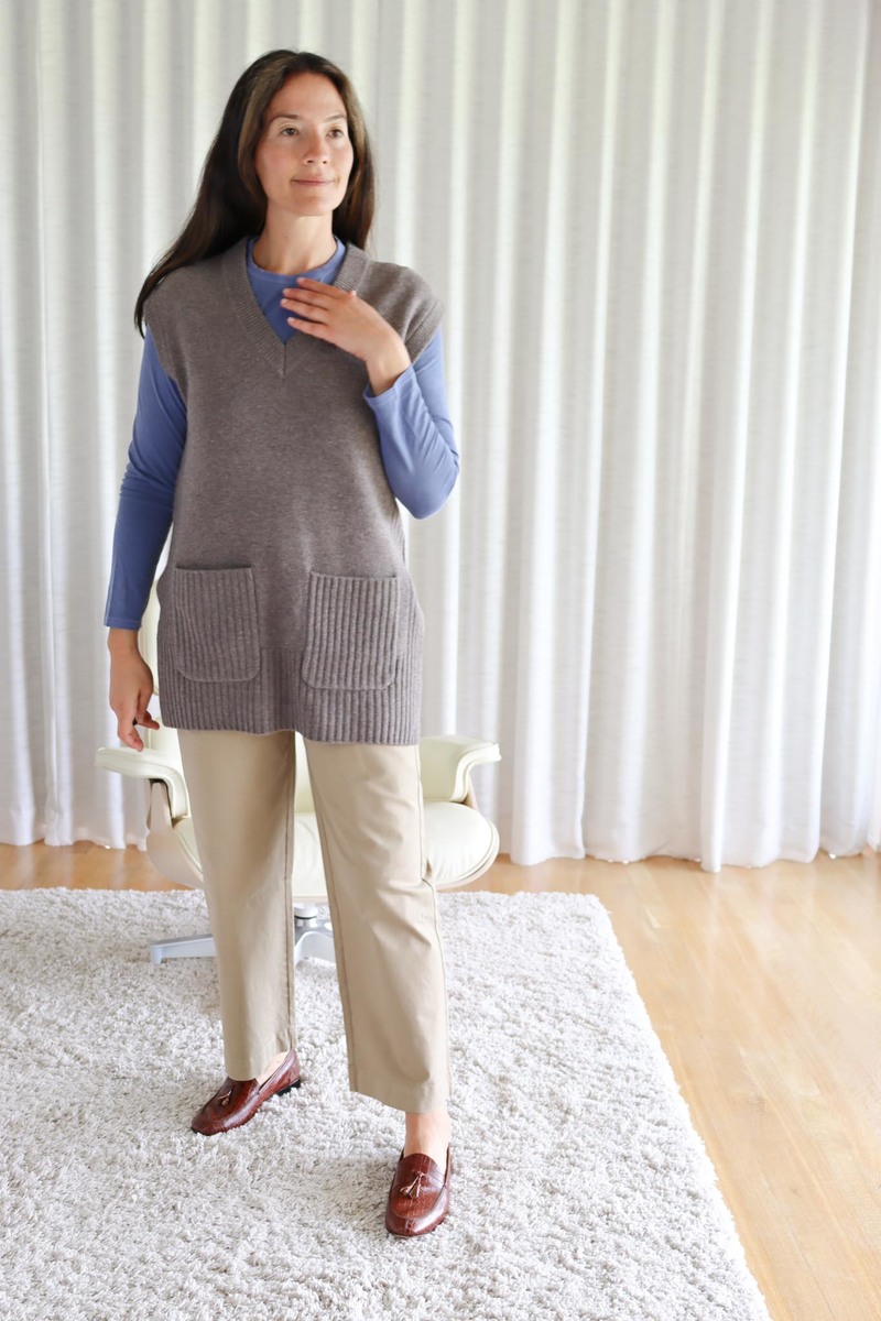 Alex Mill Kiah Sweater Vest - Portobello | Garmentory