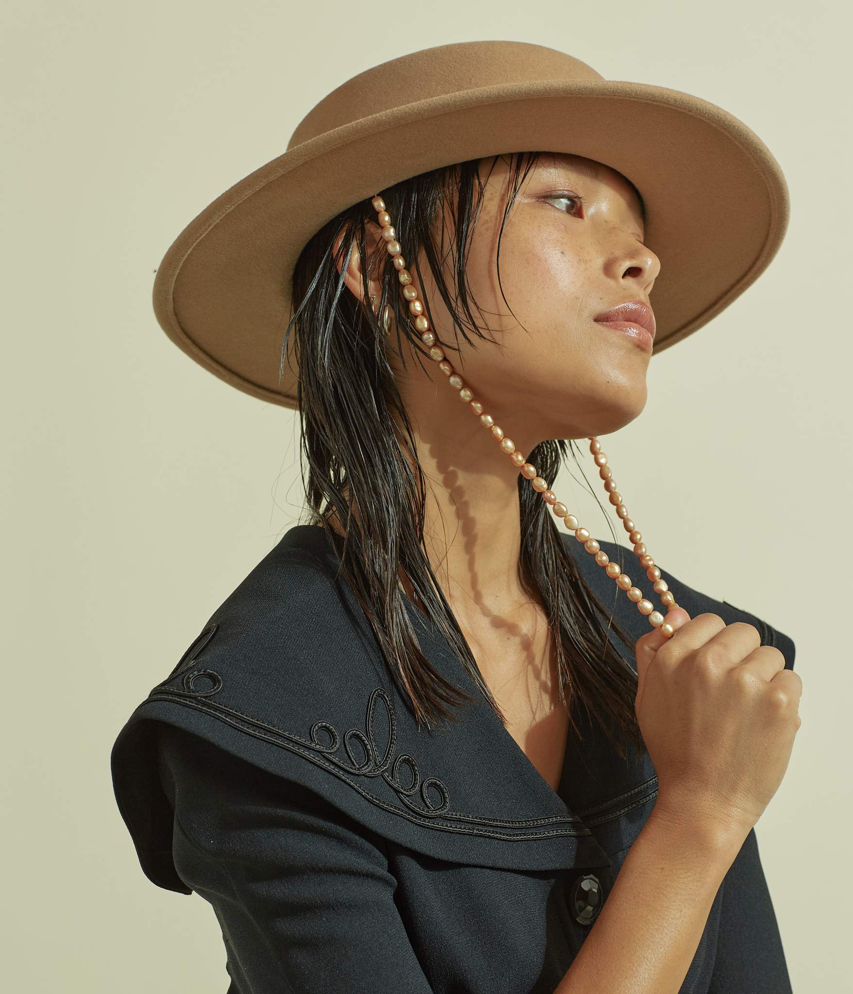 Clyde Oyster Hat - Pearl Sand | Garmentory
