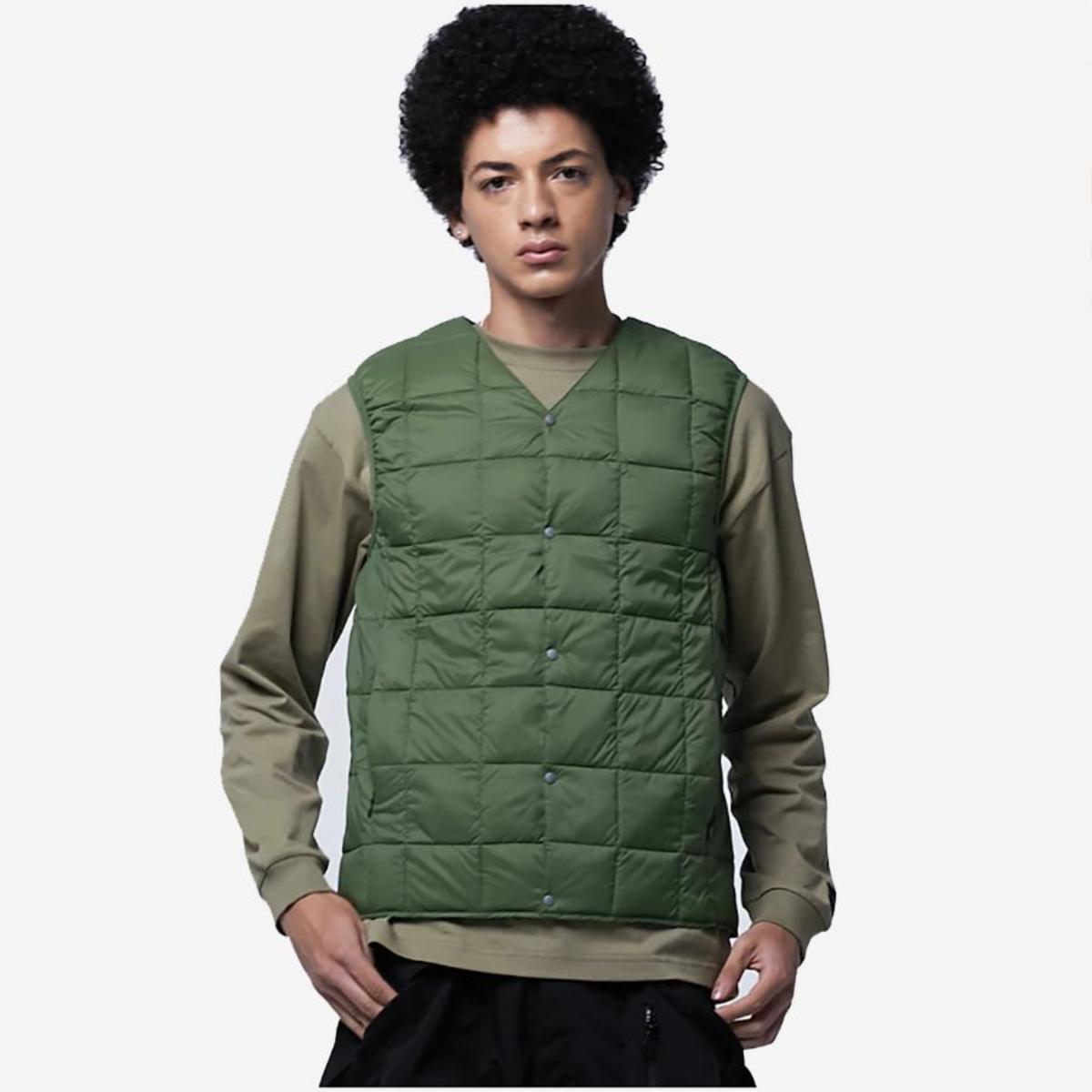 V-Neck Button Down Vest - Olive | Garmentory