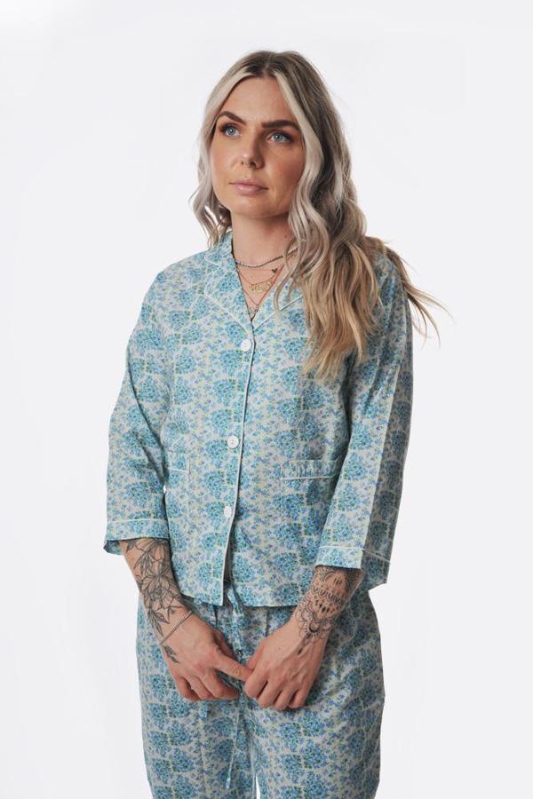 Domi Classic Forget me not Pajama set - Blue | Garmentory