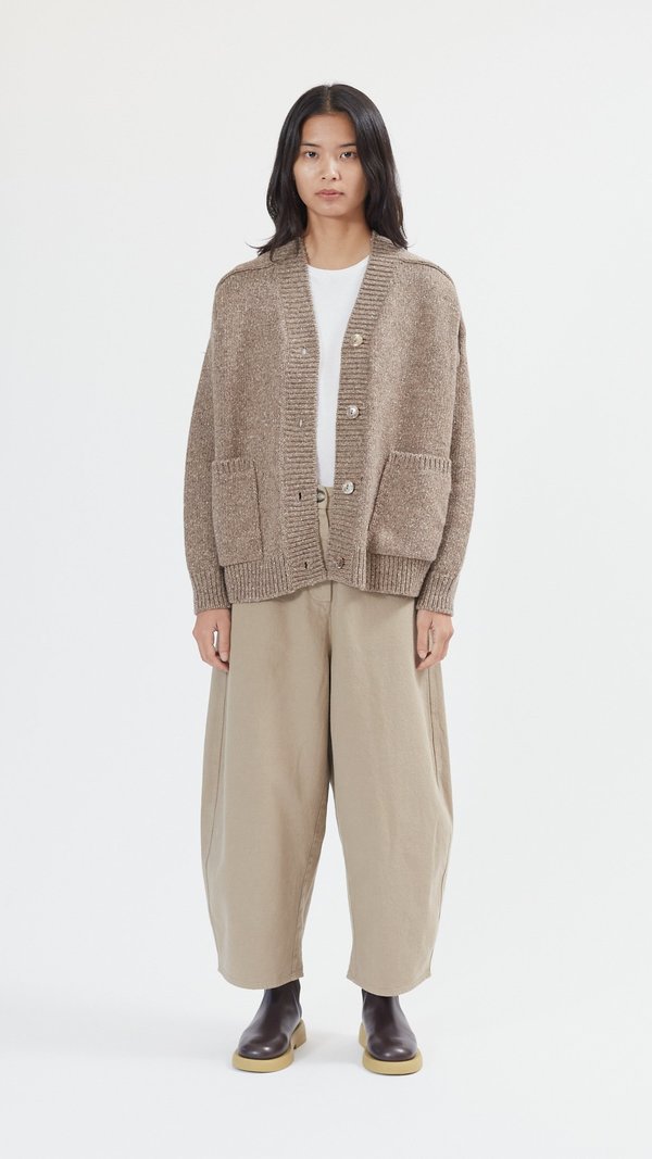 Cordera Soft Wool Cardigan - Deep Taupe | Garmentory
