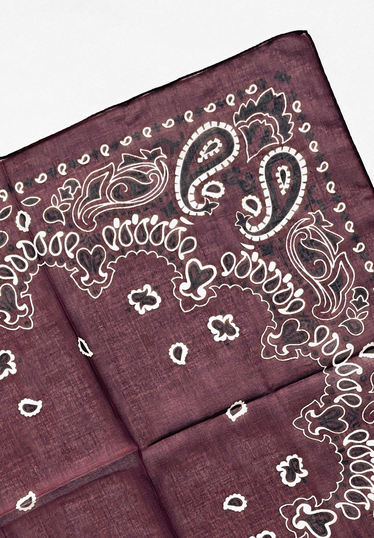 Destin Cot Bandana - Burgundy | Garmentory