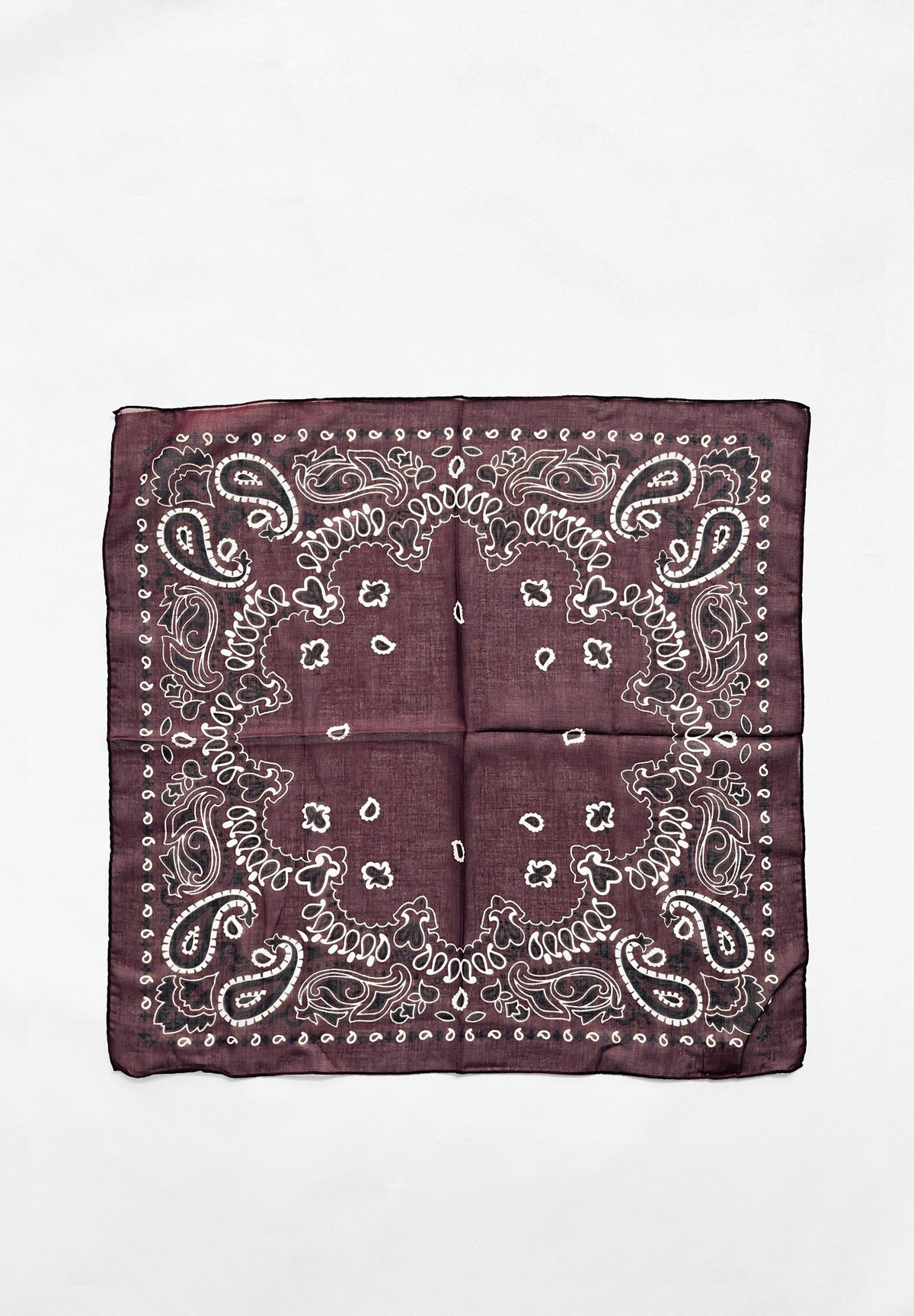Destin Cot Bandana - Burgundy | Garmentory