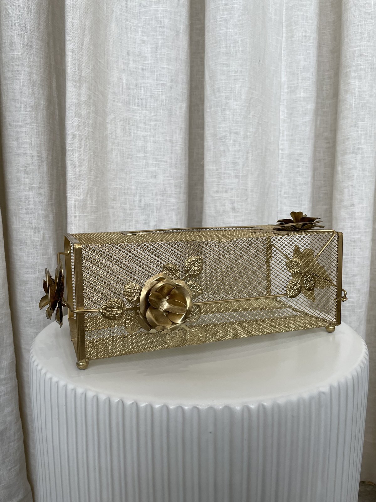 Ri-Ri-Ku GOLDEN CAGE TISSUE BOX | Garmentory