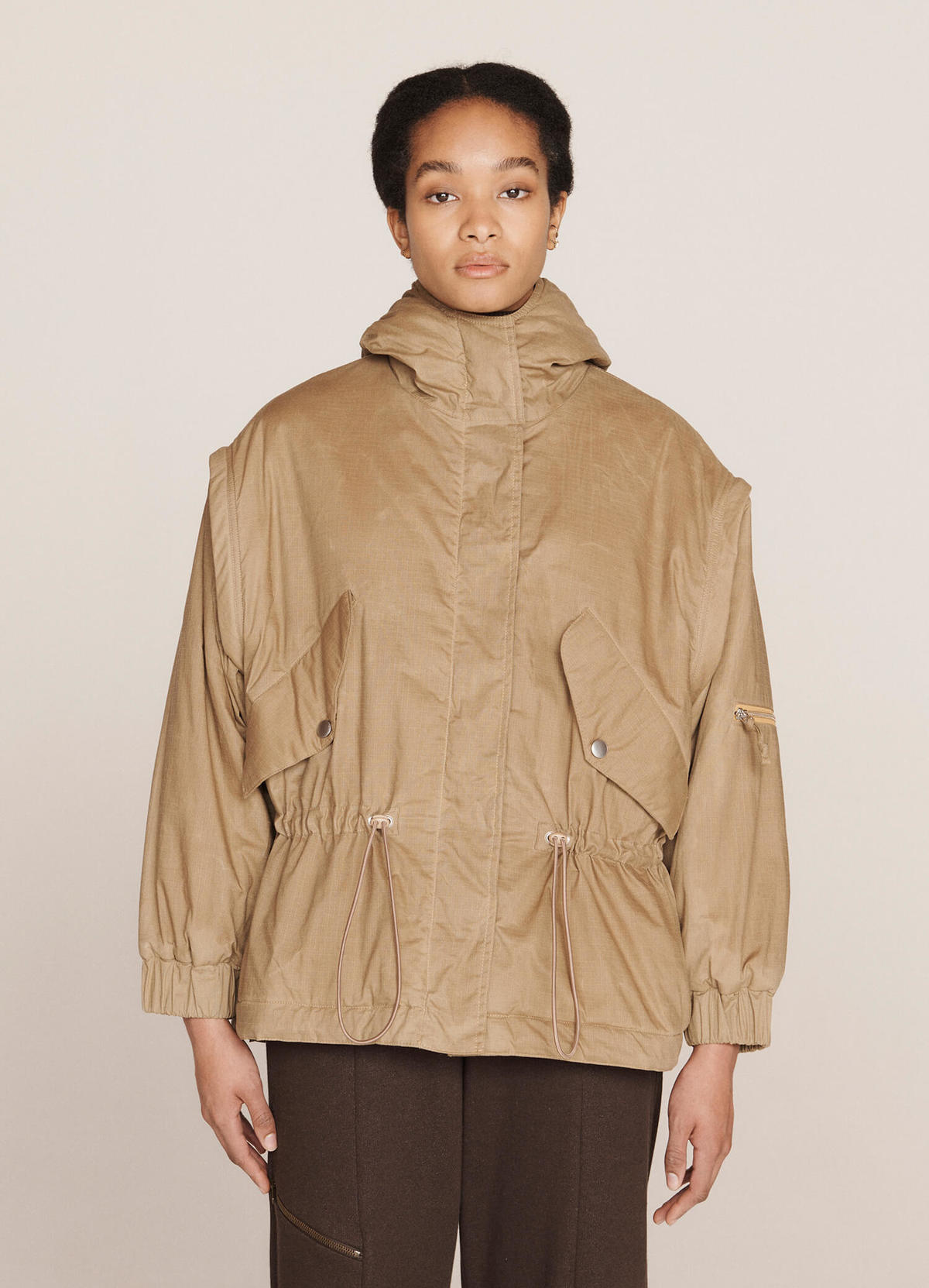 YMC Slope Organic Cotton Ripstop Jacket - Camel | Garmentory