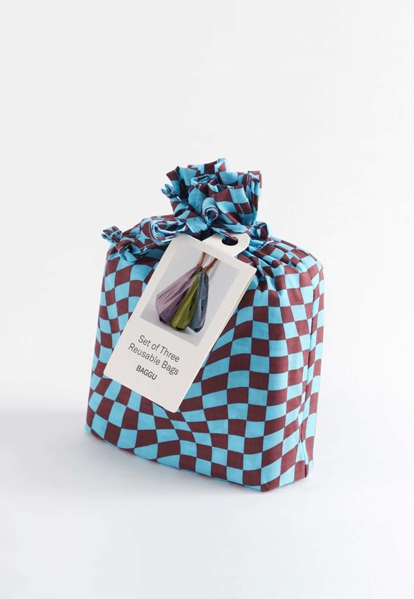 BAGGU Standard Set of 3 trippy checkers BAG | Garmentory