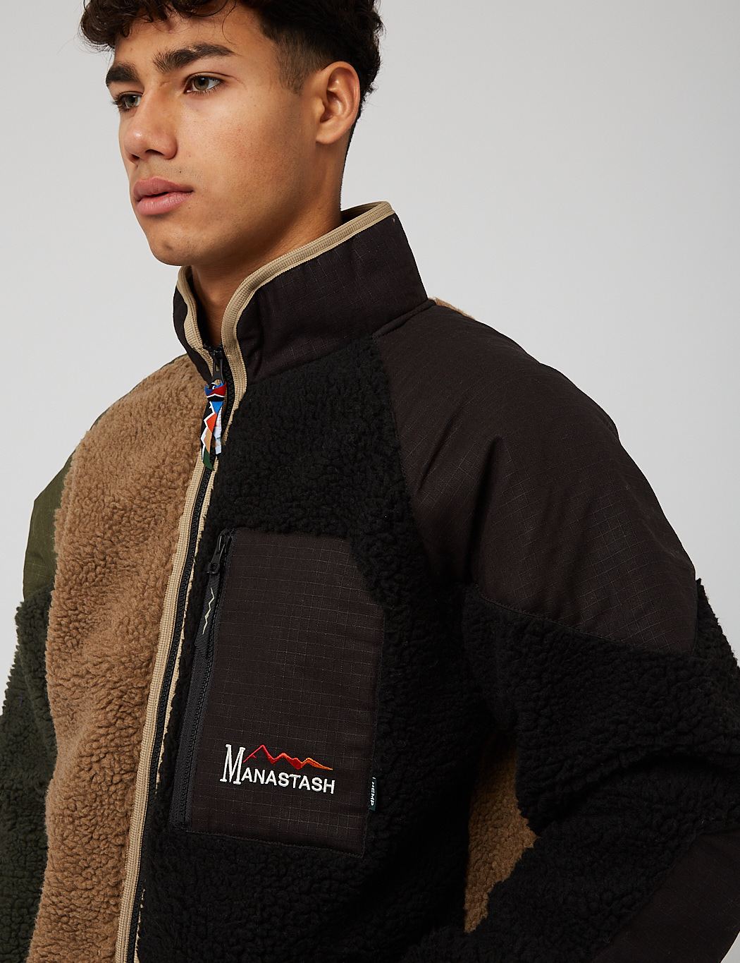 Manastash Mt. Gorilla Fleece Jacket - Panel Multi | Garmentory