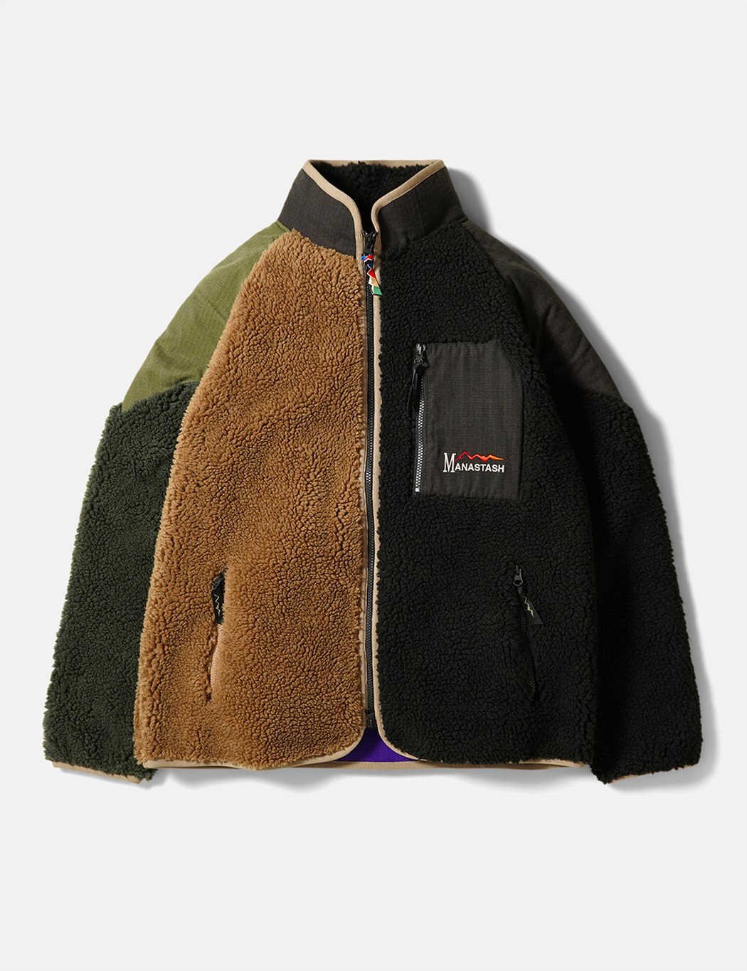 Manastash Mt. Gorilla Fleece Jacket - Panel Multi | Garmentory