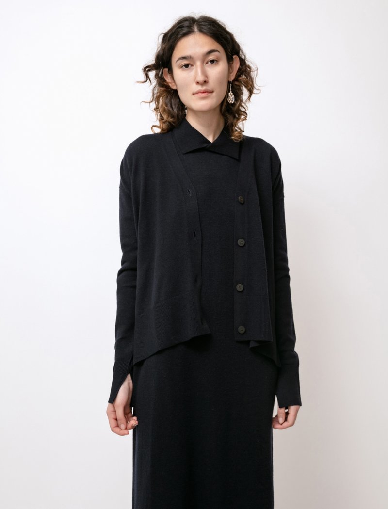 Studio Nicholson Eli Cardigan - Dark Navy | Garmentory