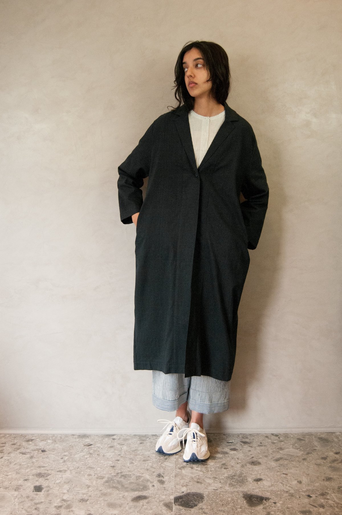 Runaway Bicycle Halo Long Jacket - Black | Garmentory