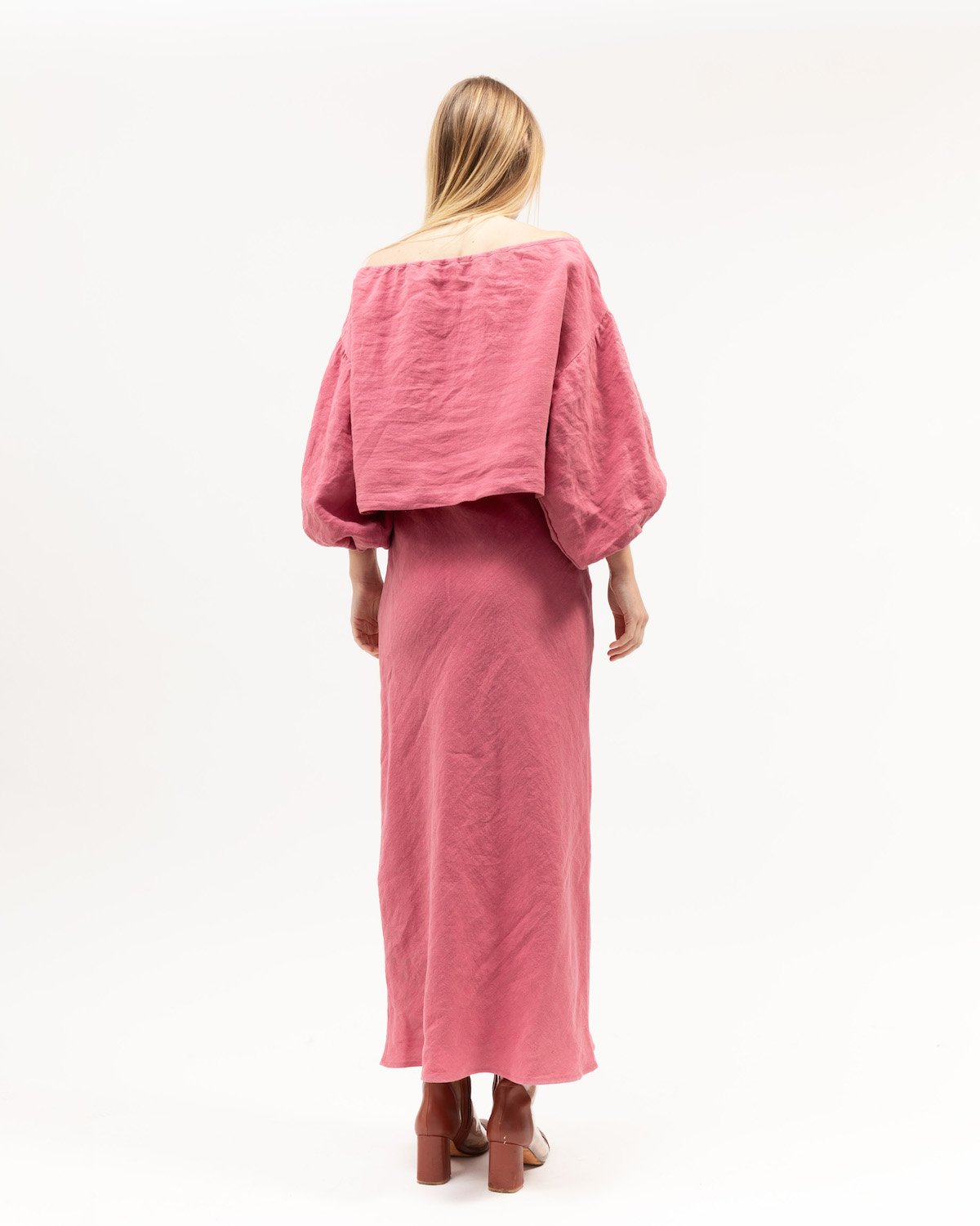 Dominique Healy Stanley Crop - Dark Rose | Garmentory