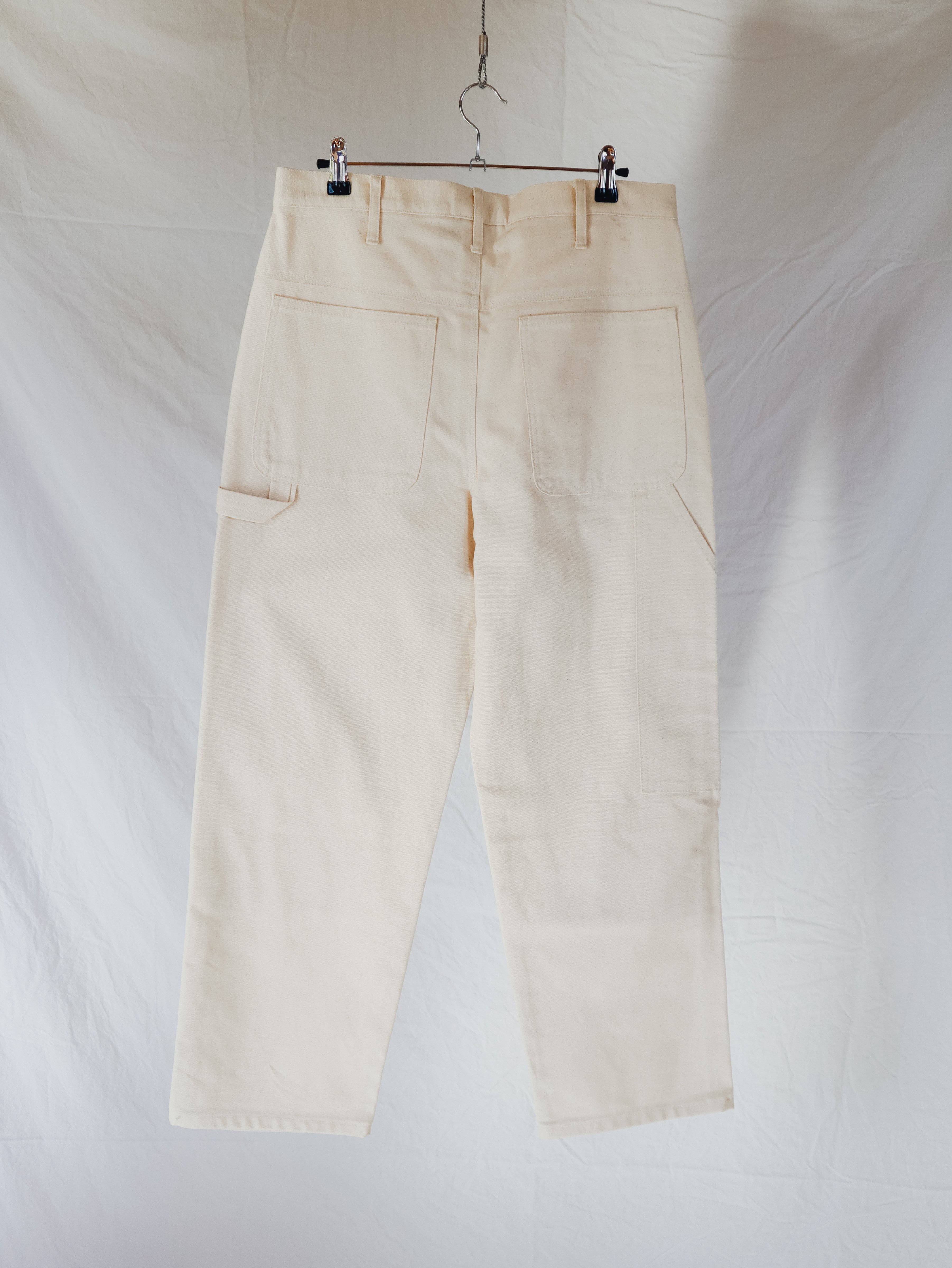 Marvin Ruby Quilted Park Checker Pant - Natural | Garmentory