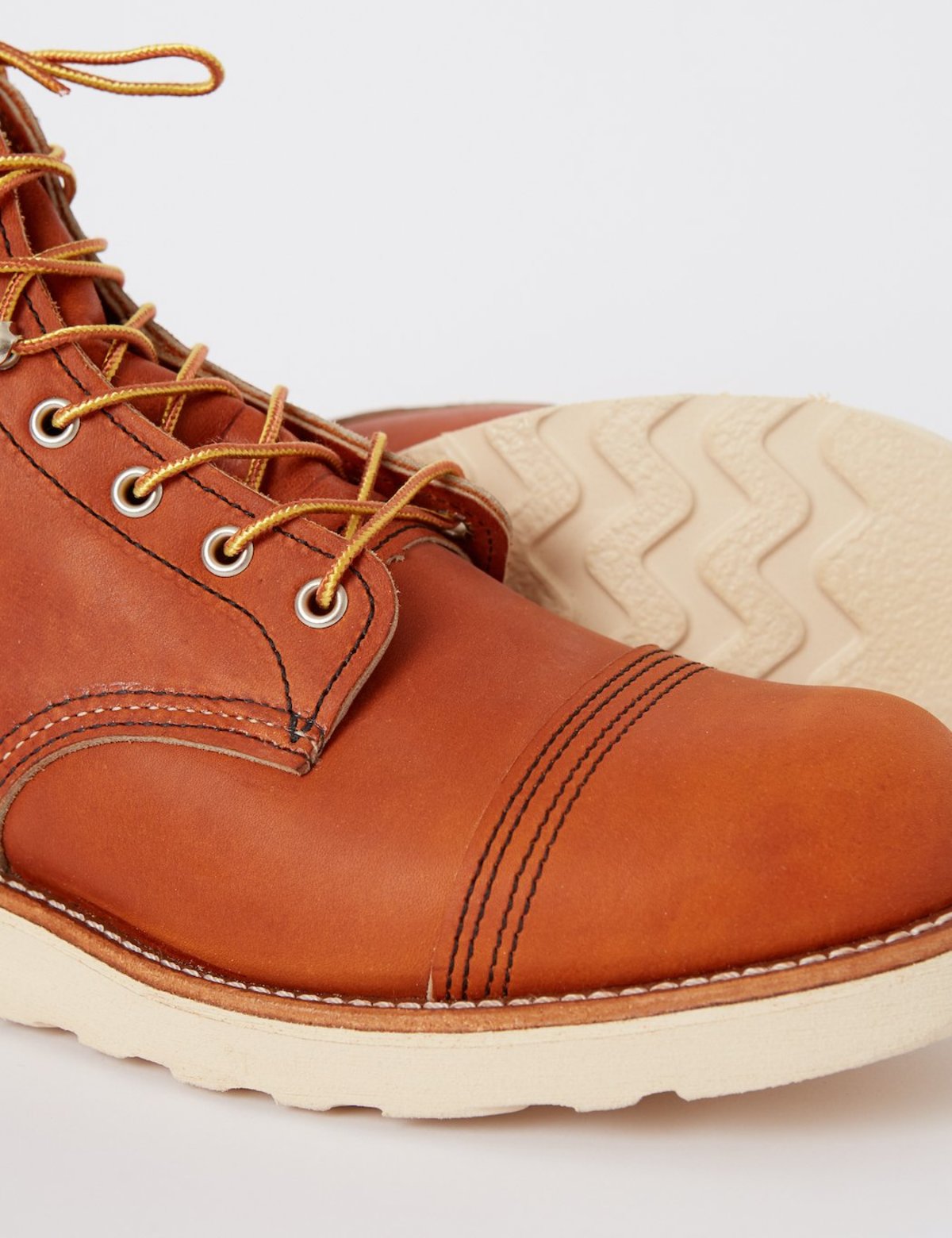 Red Wing Iron Ranger Boots Traction Tread - Oro-Legacy Brown | Garmentory
