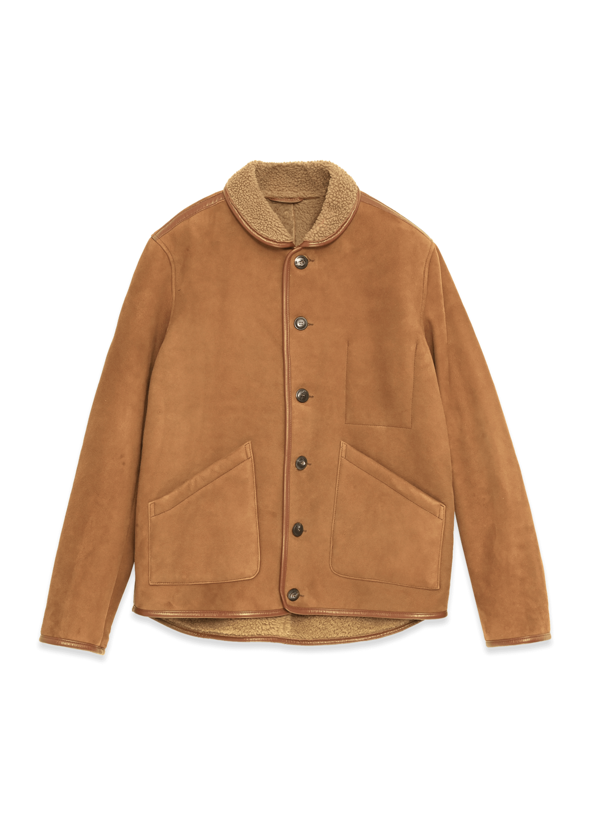 YMC Brainticket Shearling Jacket - Tan | Garmentory
