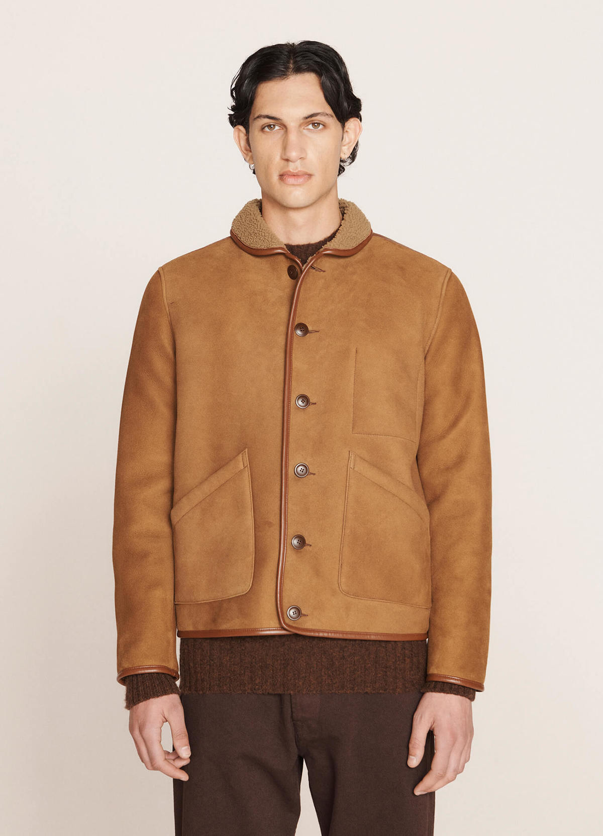 YMC Brainticket Shearling Jacket - Tan | Garmentory