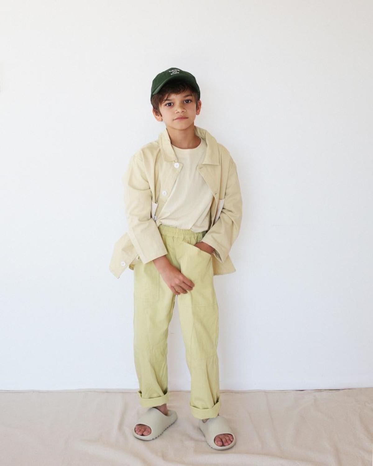 Kid's Summer & Storm Work Pocket Jacket - Soft Yellow/Natural | Garmentory