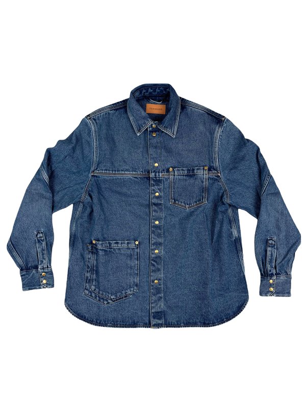 Tom Wood COBY SHIRT - Blue | Garmentory