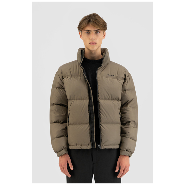 OLAF olaf puffer jacket taupe | Garmentory