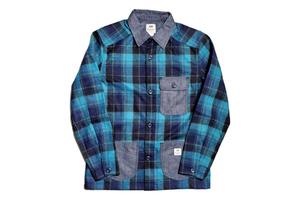Lee 101 x Pendleton Plaid Union Chore Shirt - Blue | Garmentory