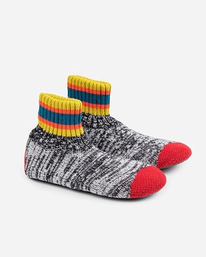 UNISEX VERLOOP Varsity Sock Slipper - B&W Marl | Garmentory