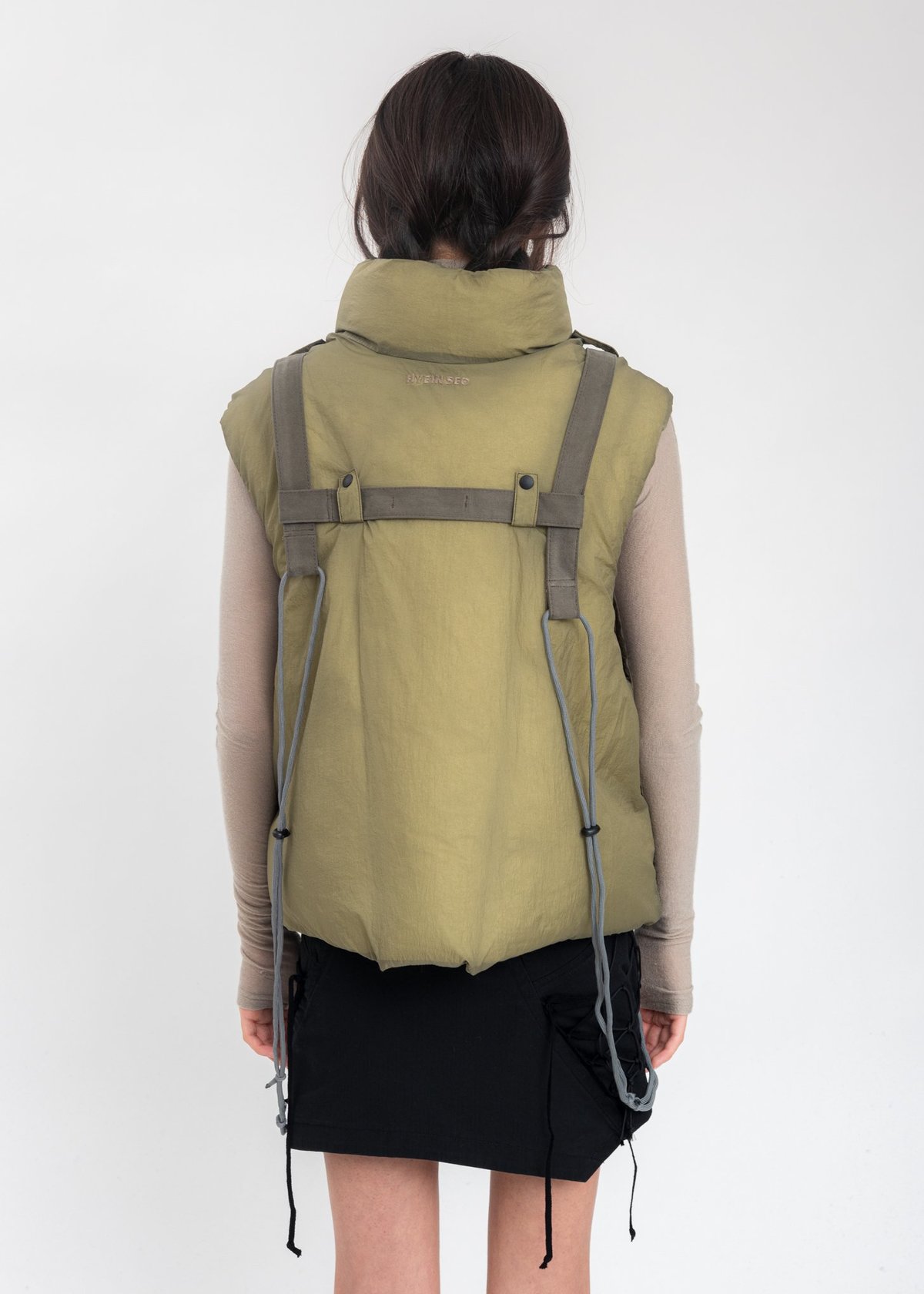 Hyein Seo Reversible Padded Vest - Khaki | Garmentory
