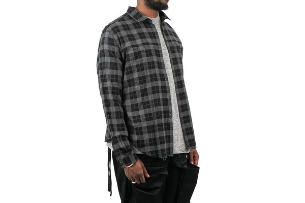 Stampd Light Plaid Flannel "Black/Grey" | Garmentory